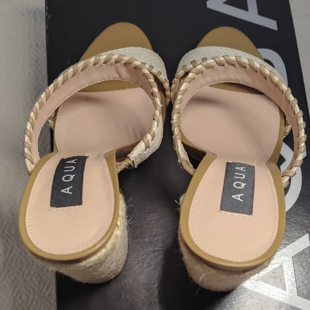 Aqua | Shoes | Aqua Womens Tan Espadrille Sandals | Poshmark